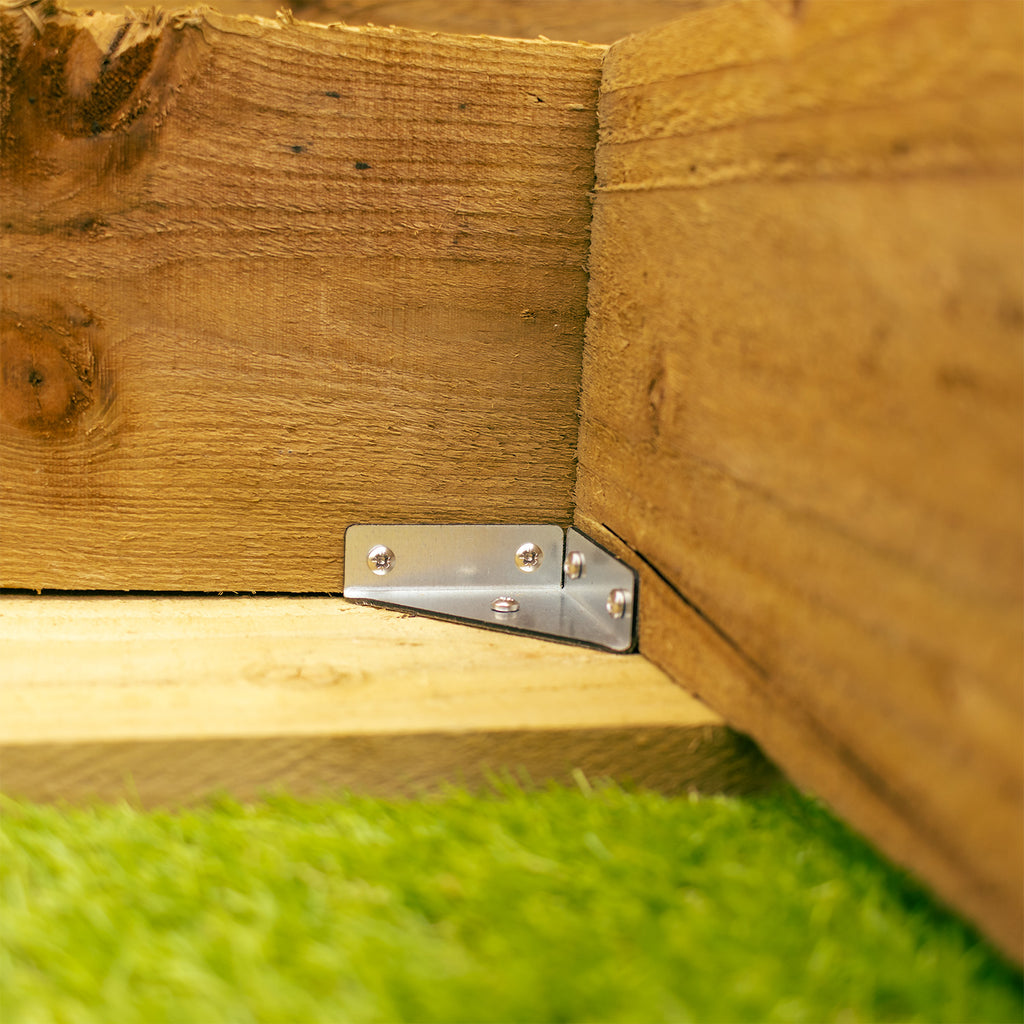 Corner Reinforcement Bracket - Pack of 4 - 3-Sided Steel