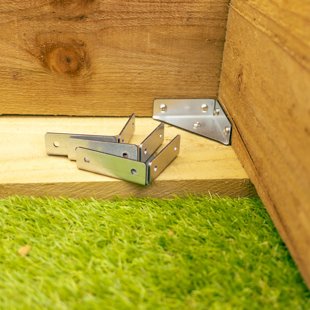 Corner Reinforcement Bracket - Pack of 4 - 3-Sided Steel