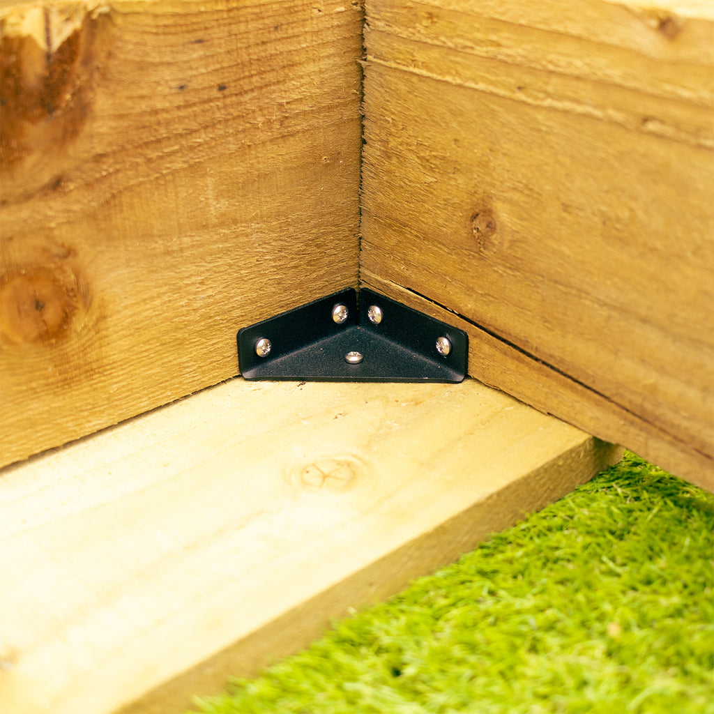 Corner Reinforcement Bracket - Pack of 4 - 3-Sided Steel
