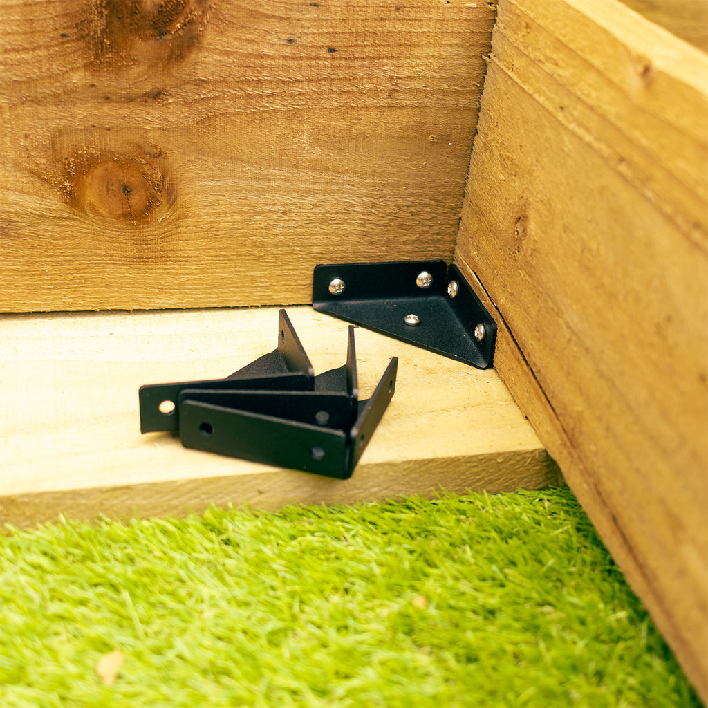 Corner Reinforcement Bracket - Pack of 4 - 3-Sided Steel