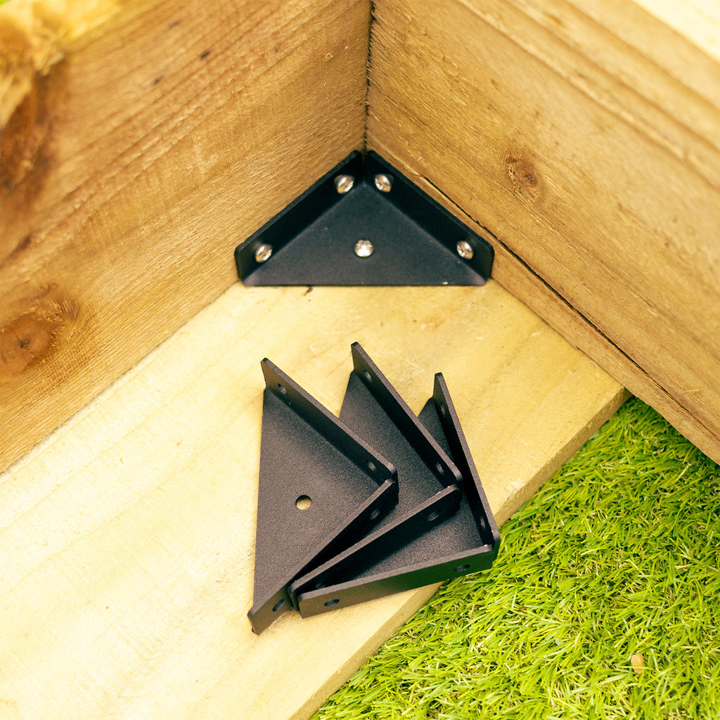 Corner Reinforcement Bracket - Pack of 4 - 3-Sided Steel