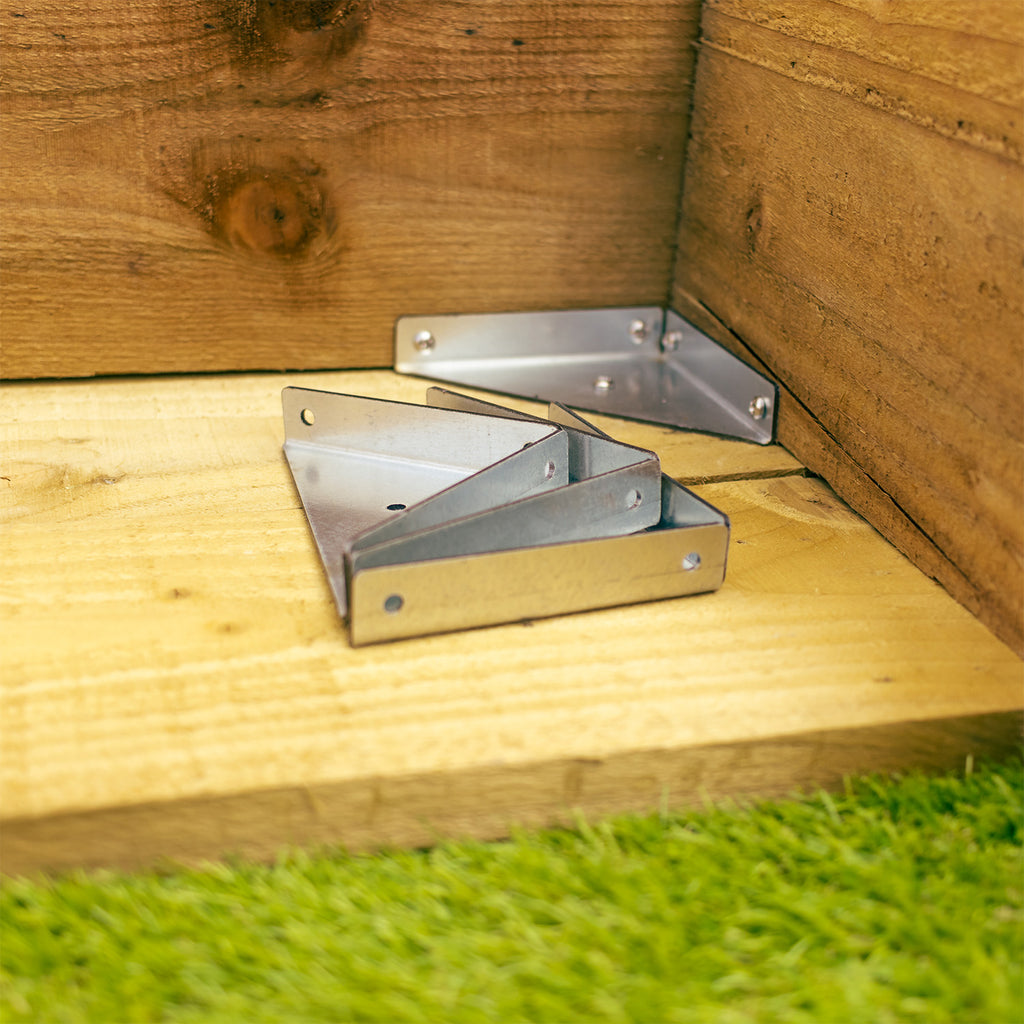 Corner Reinforcement Bracket - Pack of 4 - 3-Sided Steel