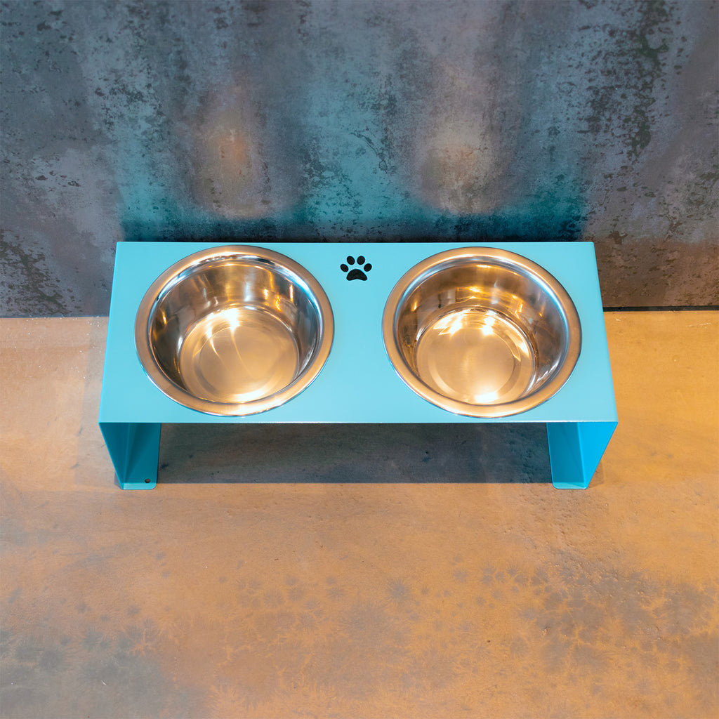 Pet Food Riser - Double Bowl Capacity - Suitable for Cats & Dogs