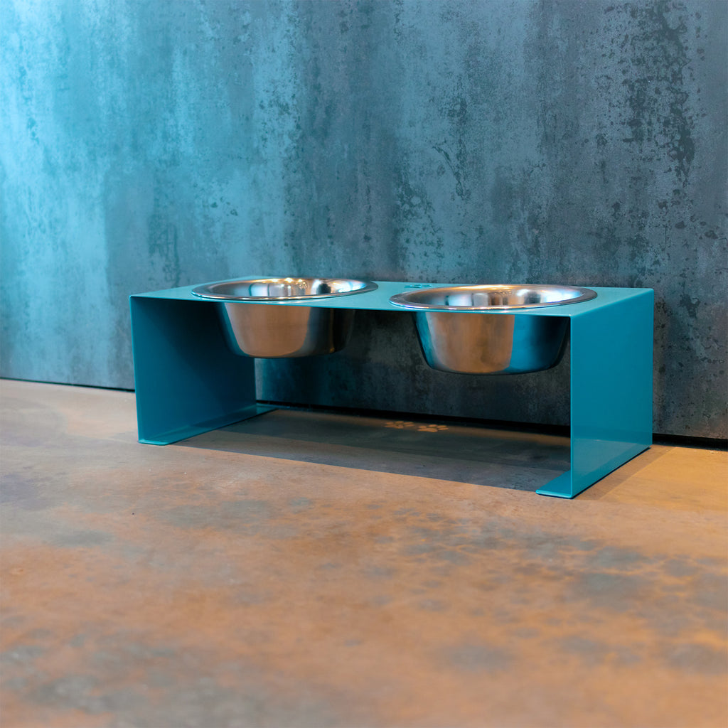 Pet Food Riser - Double Bowl Capacity - Suitable for Cats & Dogs