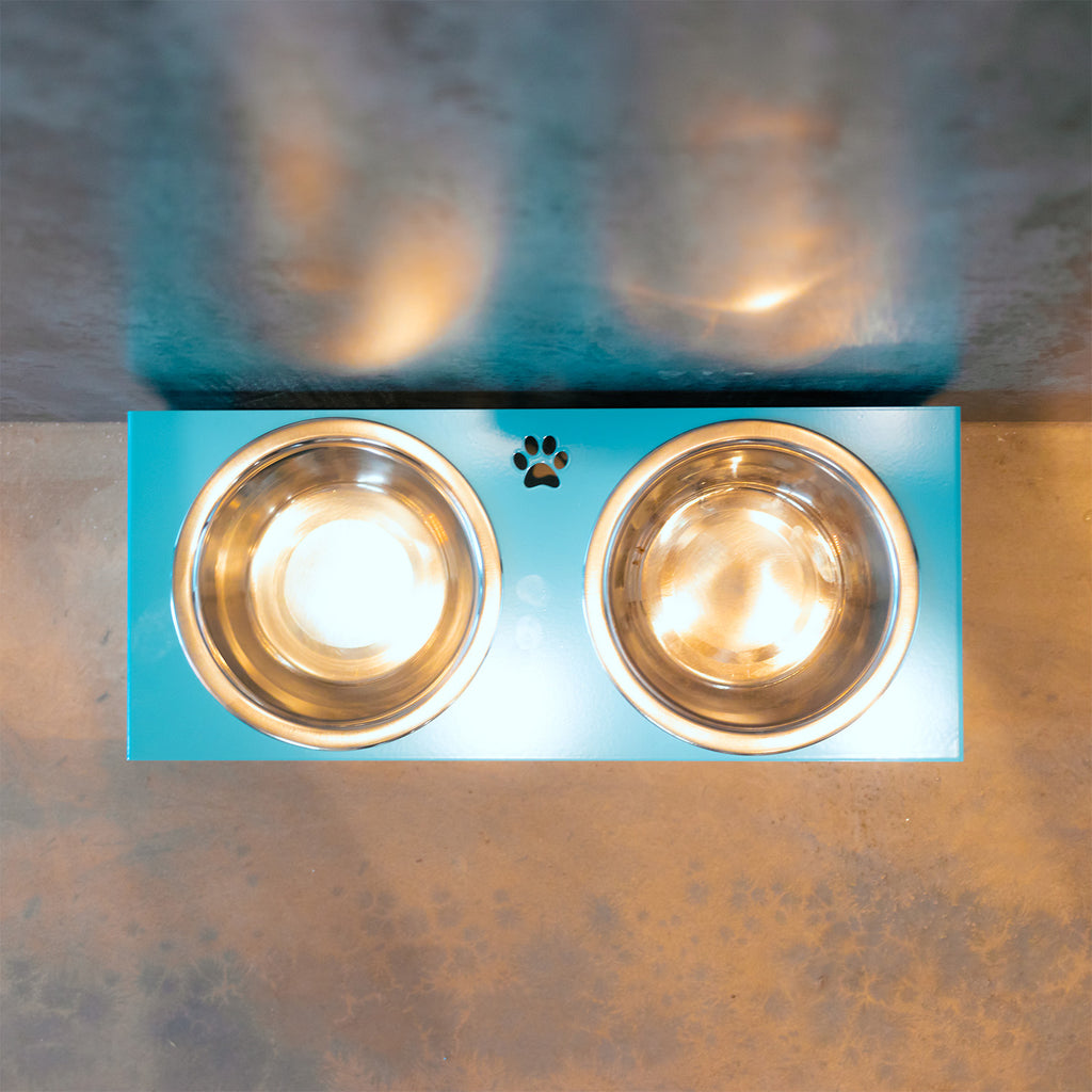 Pet Food Riser - Double Bowl Capacity - Suitable for Cats & Dogs