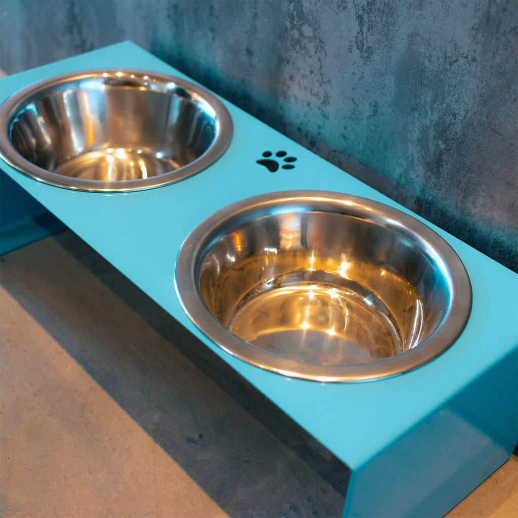 Pet Food Riser - Double Bowl Capacity - Suitable for Cats & Dogs