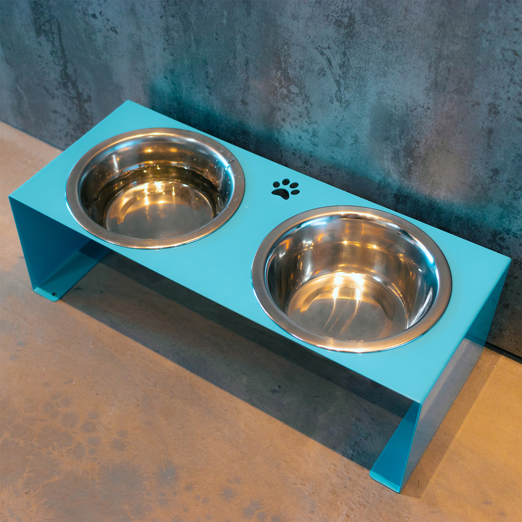 Pet Food Riser - Double Bowl Capacity - Suitable for Cats & Dogs