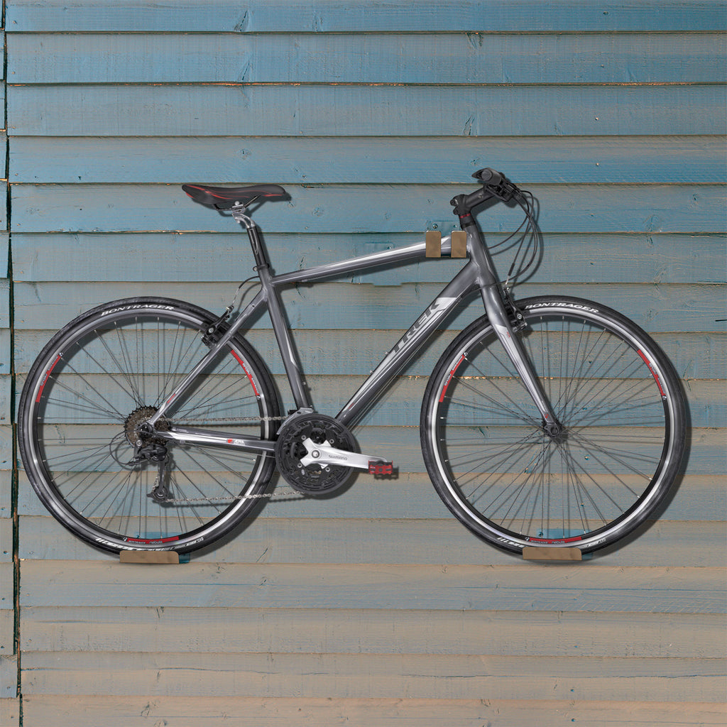 Wall Mount Bicycle Holder - Set of 3 Brackets for Hanging Bikes