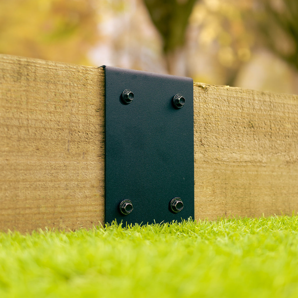 Railway Sleeper Joining Plate - 8 Sizes Available - SleeperFit UK
