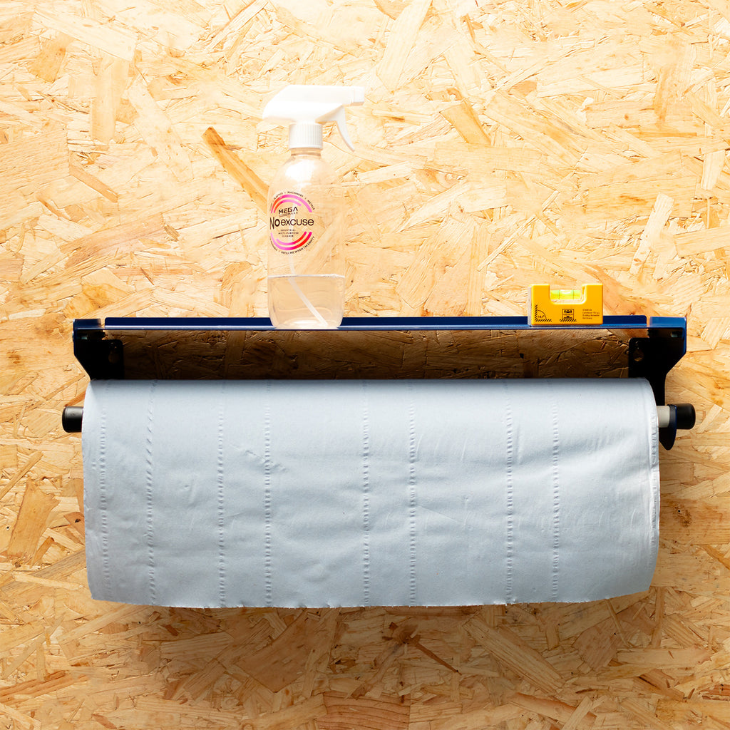 Couch Roll Dispenser & Holder with Shelf - For 520mm Rolls