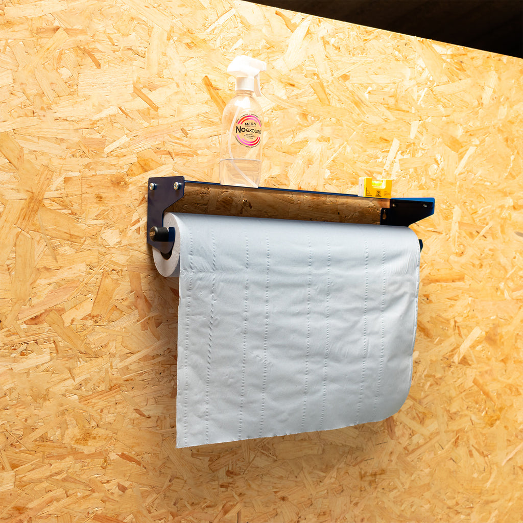 Couch Roll Dispenser & Holder with Shelf - For 520mm Rolls