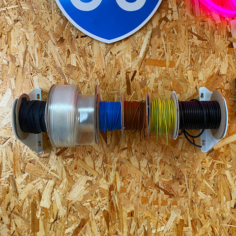 Cable Reel Holder | Wall Mount Bracket for Storing Cable Reels