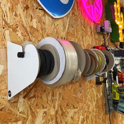 Cable Reel Holder | Wall Mount Bracket for Storing Cable Reels