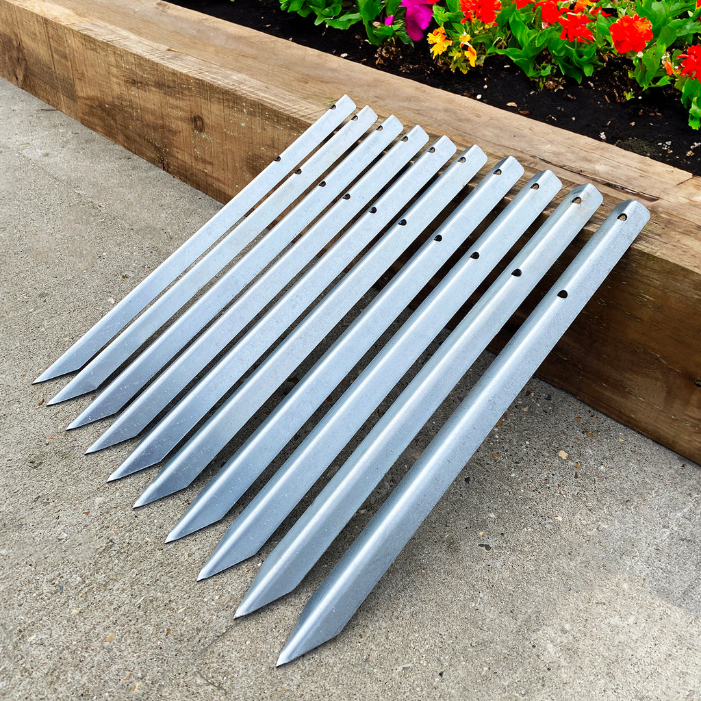 Border Log Roll Pins for Railway Sleepers | SleeperFit Brackets