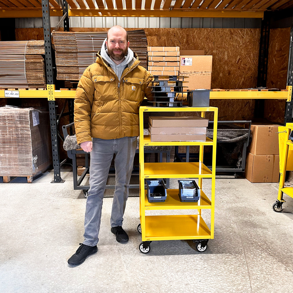 Mobile Shelving Unit - 5-Tier Storage Transportable Trolley