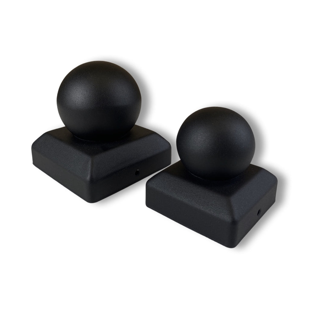 Fence Cap Ball Post Toppers - 3" & 4" Post Versions