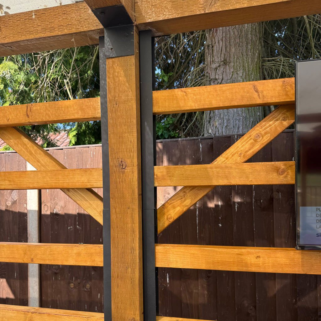 Pergola Privacy Wall Installation Channels for 2" Timber - Framola