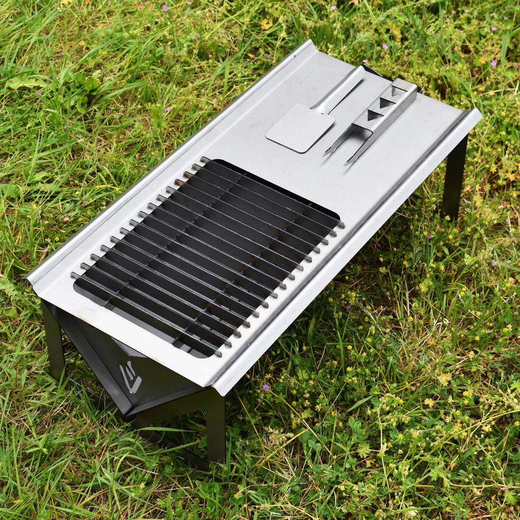 Portable BBQ - Large Size - Flat-Pack Assembly - Made in the UK