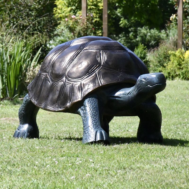 Tortoise Statue - Extra Large Size - Bronze & Verdigris Effect - Indoor ...