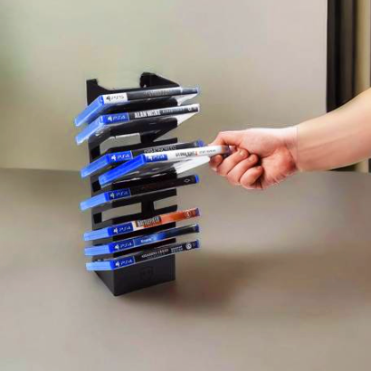 Games Storage Tower Rack | Wall Mount | PS4, Xbox One, BluRay