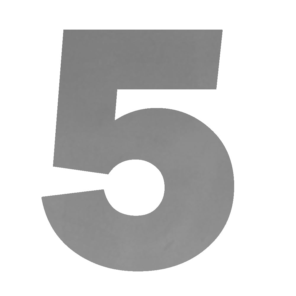 Steel House Numbers - 2 Sizes, 2 Finishes Available