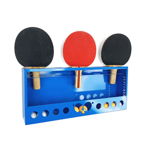 Ping Pong Ball Holder & Paddle Storage Unit | BlackSteel™