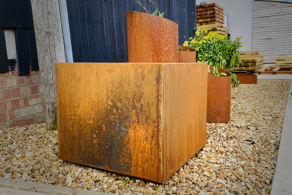 Planter Trough | Commercial Grade, Rustic Steel, Made in the UK