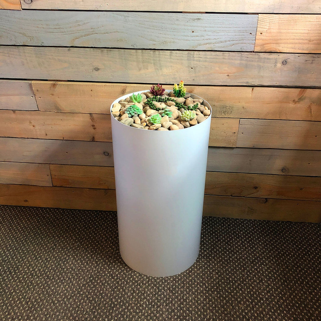 Tall Indoor Planter - Circular Steel - 5 Colours to Choose From