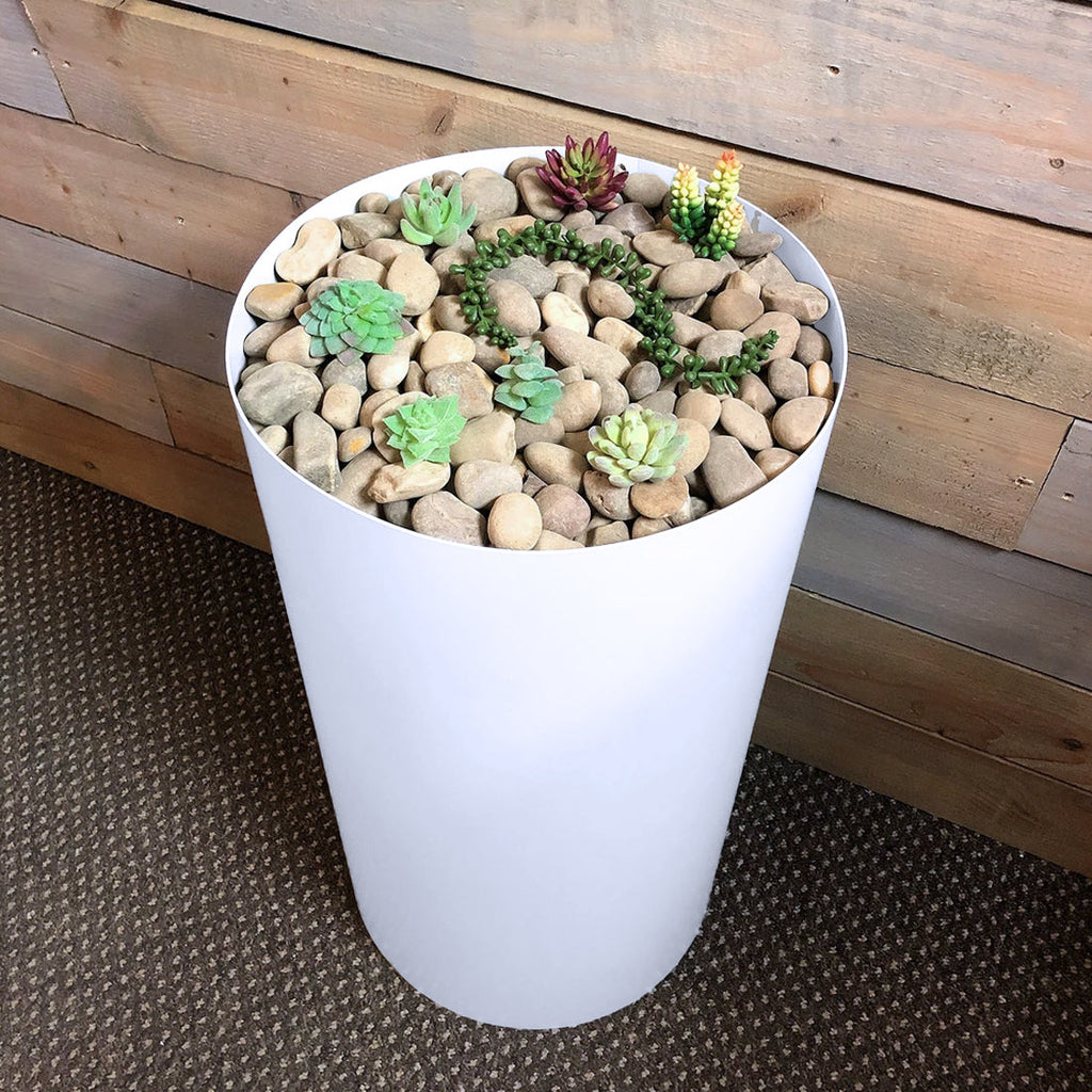 Tall Indoor Planter - Circular Steel - 5 Colours to Choose From