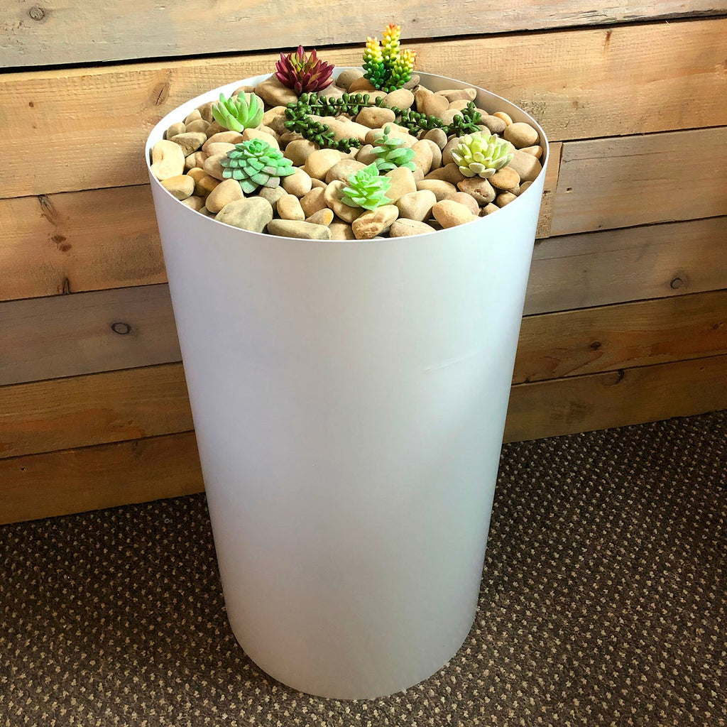 Tall Indoor Planter - Circular Steel - 5 Colours to Choose From