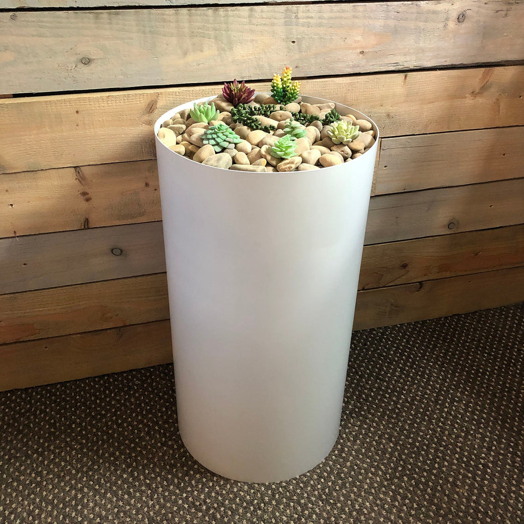 Tall Indoor Planter - Circular Steel - 5 Colours to Choose From