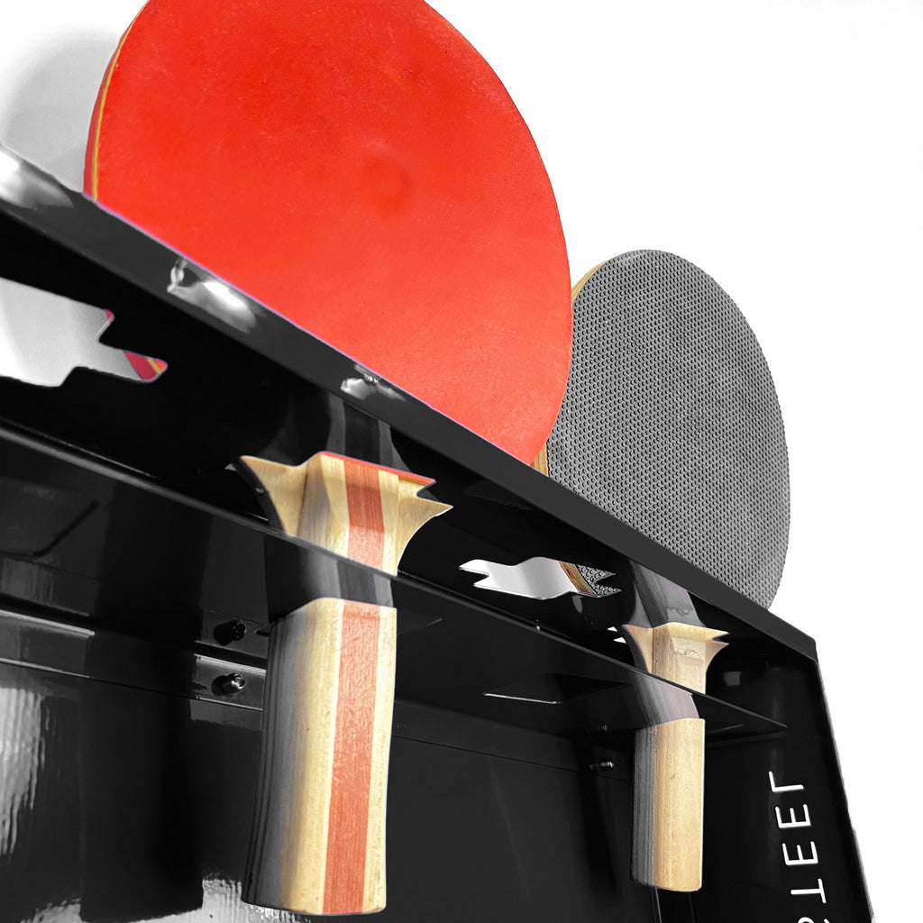 Ping Pong Ball Holder & Paddle Storage Unit | BlackSteel™