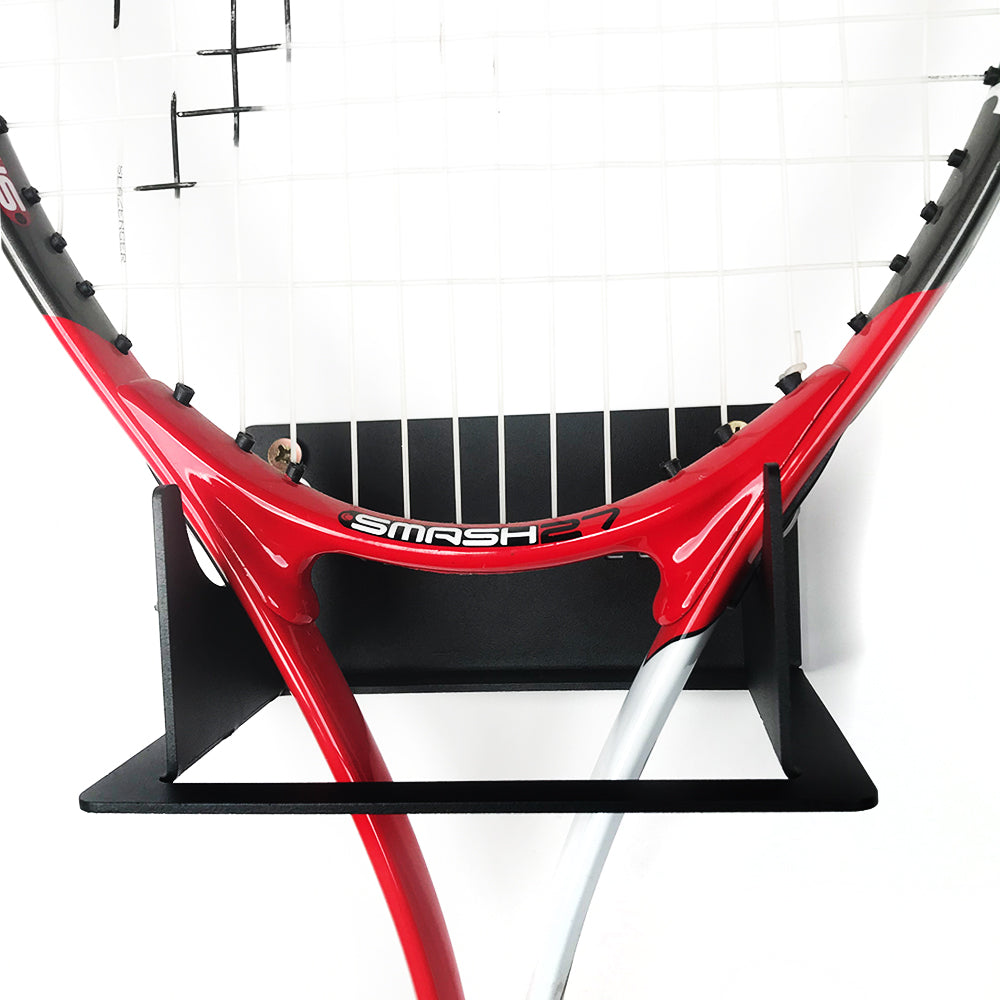Tennis Racket Wall Mount Holder - BlackSteel™
