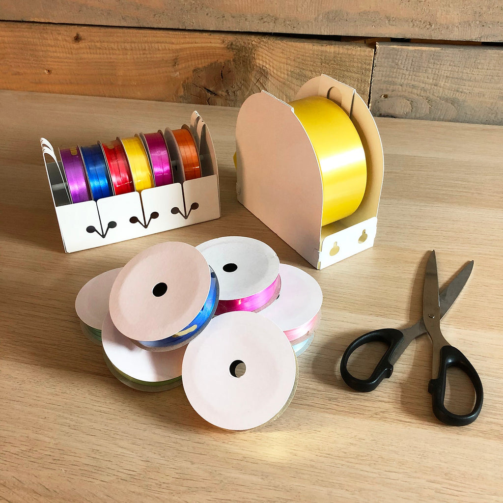 Ribbon Dispenser - Wall Mount or Desktop - Makes Curling Easy