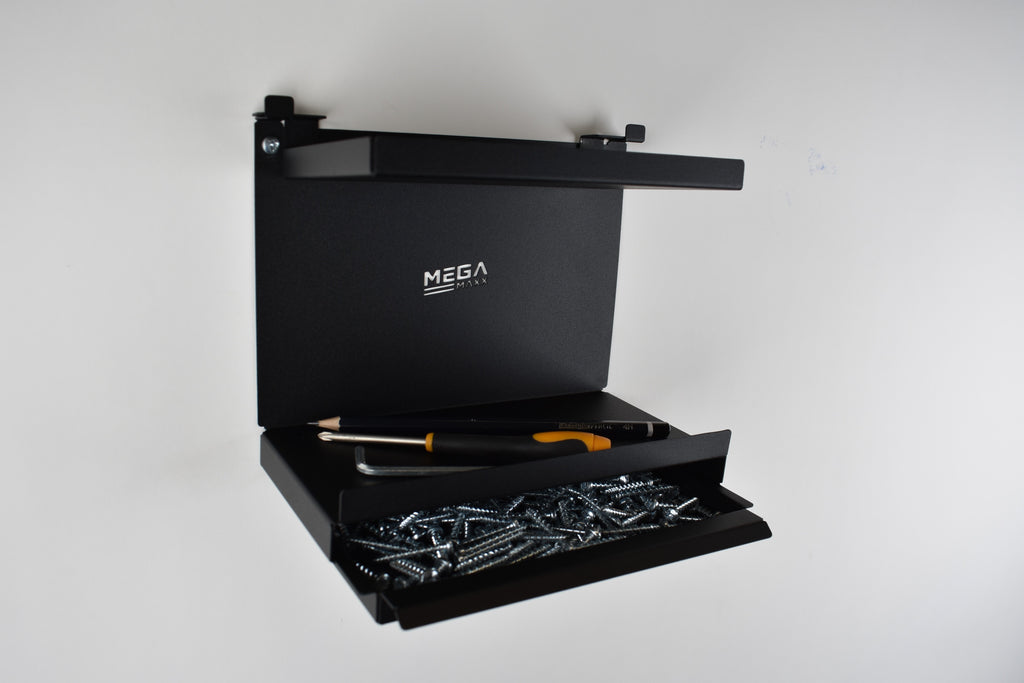 Wall Mount Storage Unit - 3-Part Design for Easy Sorting