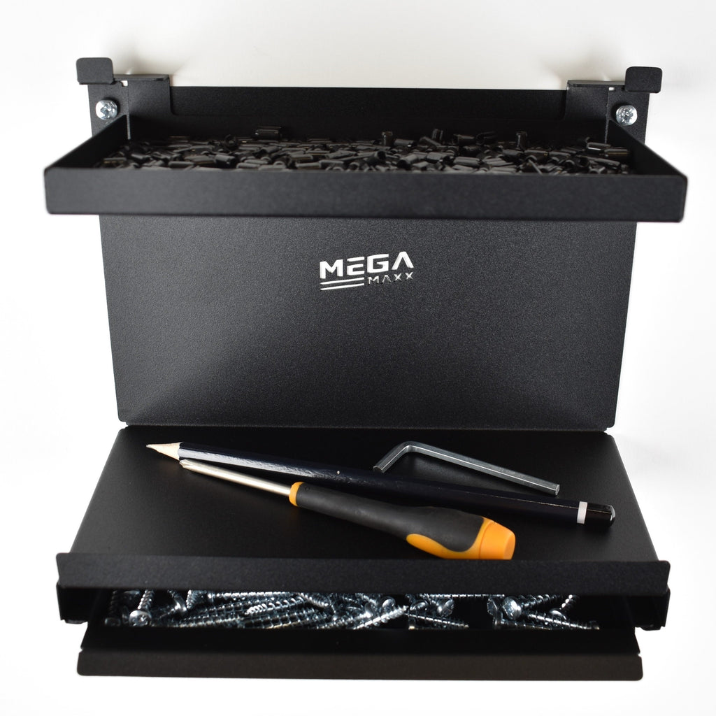 Wall Mount Storage Unit - 3-Part Design for Easy Sorting