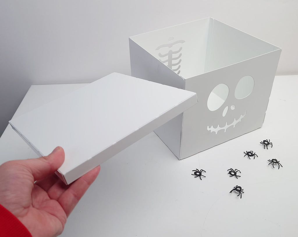 Halloween Box - Storage Box - Candle Box - Spooky Skeleton