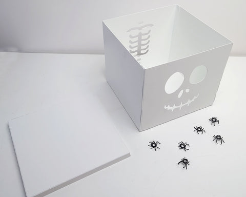 Halloween Box - Storage Box - Candle Box - Spooky Skeleton