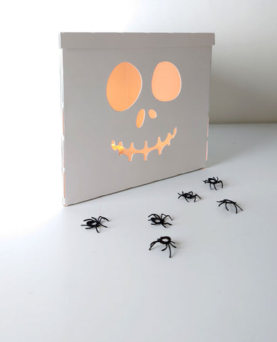 Halloween Box - Storage Box - Candle Box - Spooky Skeleton