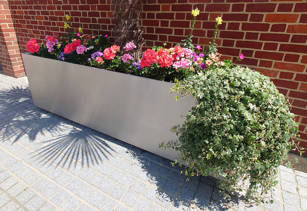 Stainless Steel Planter Trough | Commercial Grade, Made in UK