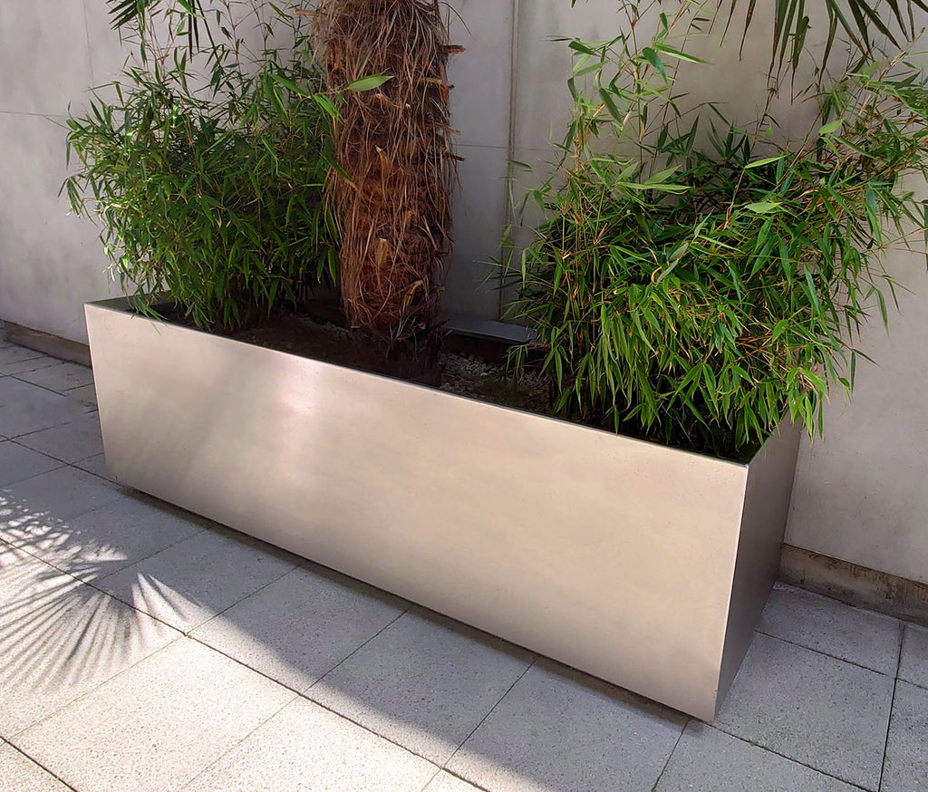 Stainless Steel Planter Trough | Commercial Grade, Made in UK