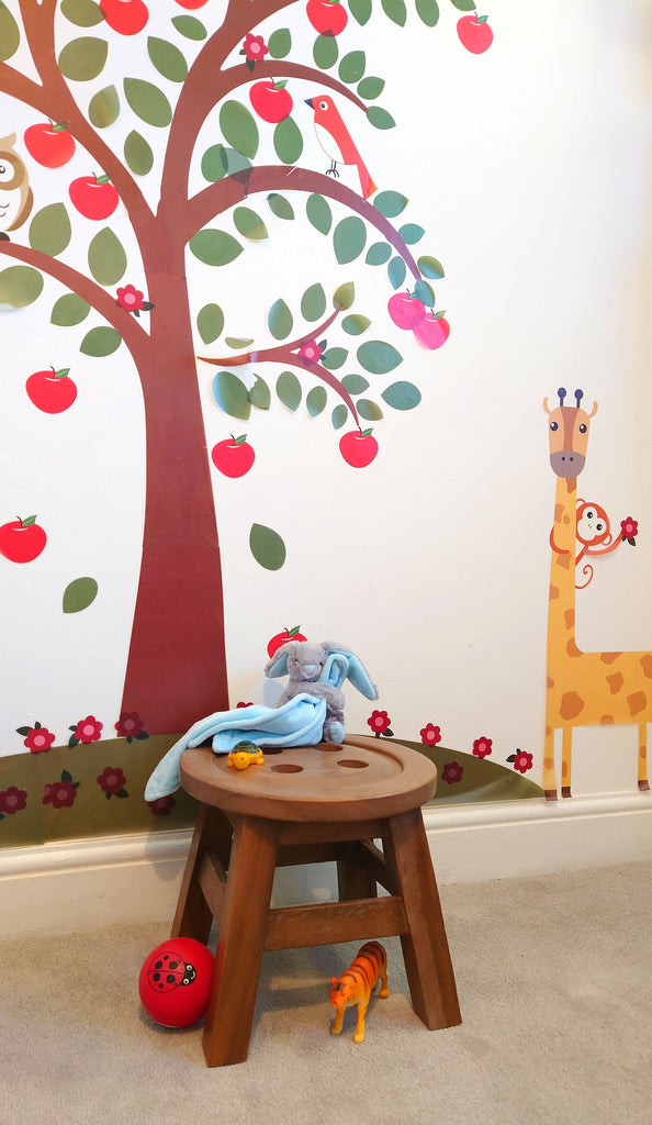 Wooden Footstool for Children - Adorable Animal Designs