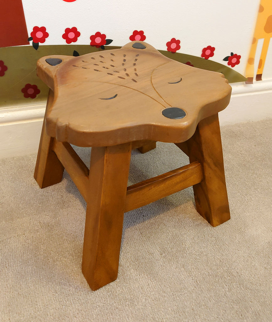 Wooden Footstool for Children - Adorable Animal Designs