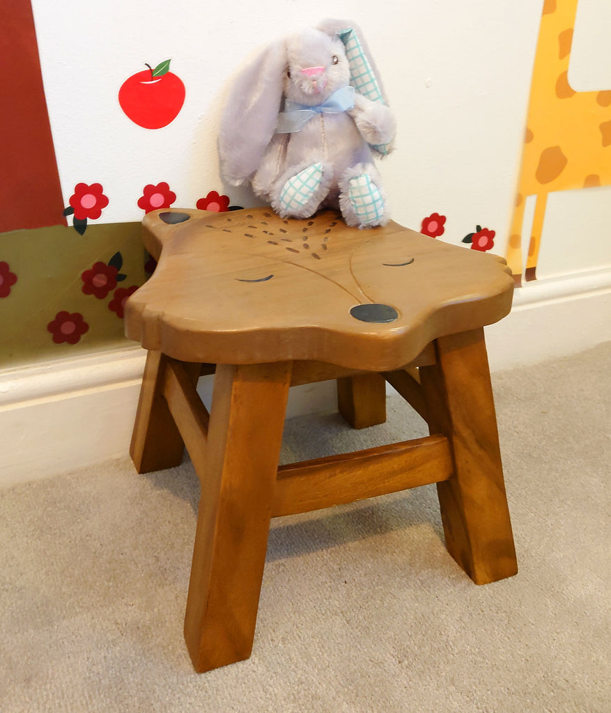Wooden Footstool for Children - Adorable Animal Designs