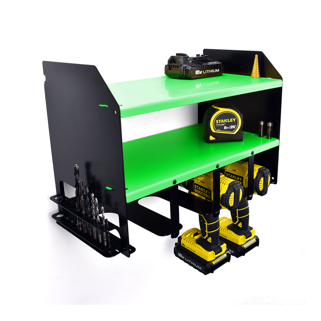 Power Tool Storage Unit - Store 4 Drills - Wall Mount - Made in UK