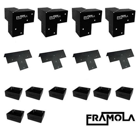 Framola™ 3 Bay Pergola Construction Bracket Kit "E" | Indoor Outdoors ...