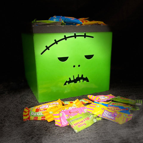 Halloween Box - Storage Box - Candle Box - Frankenstein
