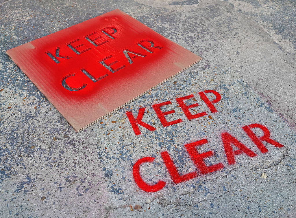 Health and Safety Floor Stencils for Floor Marking