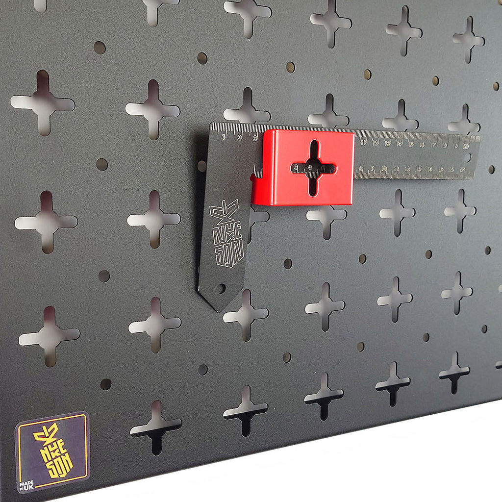 Nukeson Tool Wall - Ruler Holder Attachment - Textured Black - Indoor ...