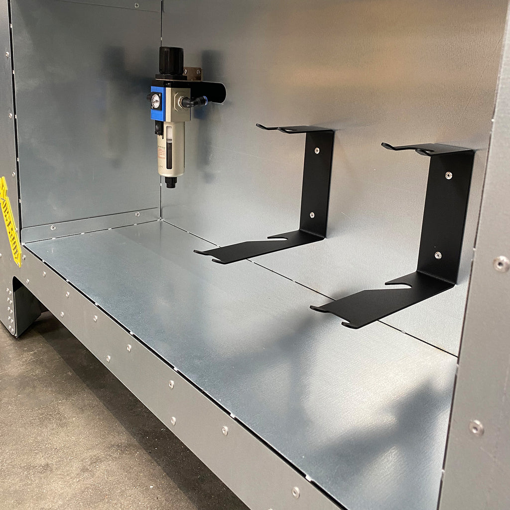 Spray Booth with Turntable & Roof Opening for Crane Loading